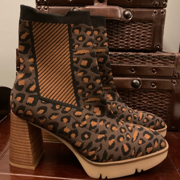 Mi.iM | Shoes | Miim Leopard Print Platform Ankle Boots | Poshmark